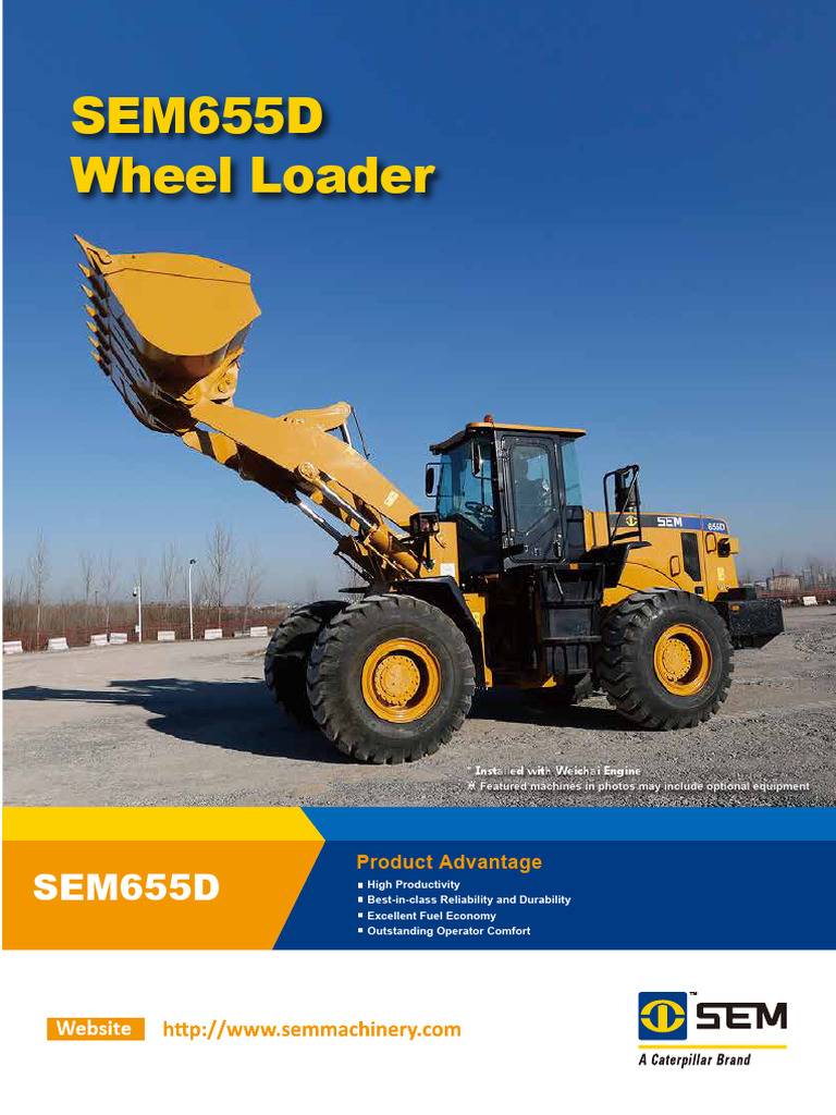 SEM655D Wheel Loader Specifications | PDF | Brake | Gear