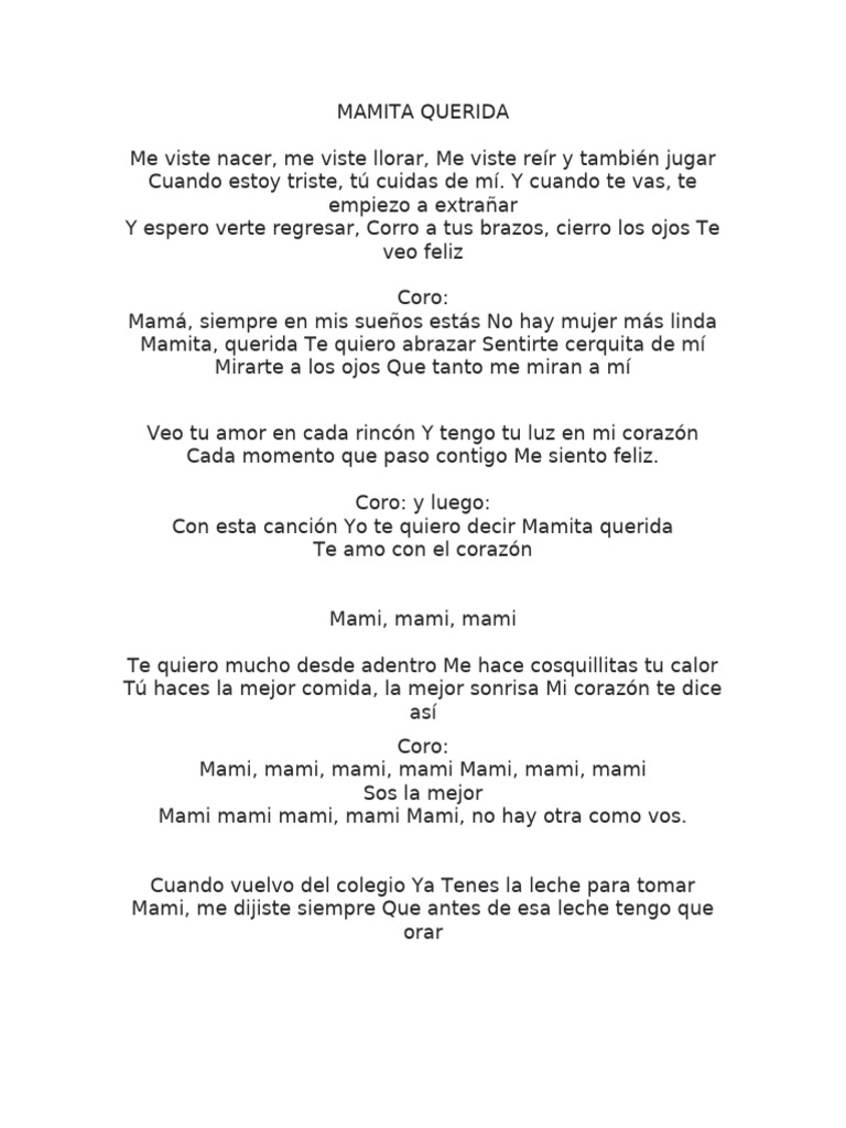 Mamita Querida | PDF | Amor | Oración