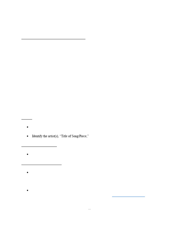 Playlist Curation-Assignment Sheet | PDF