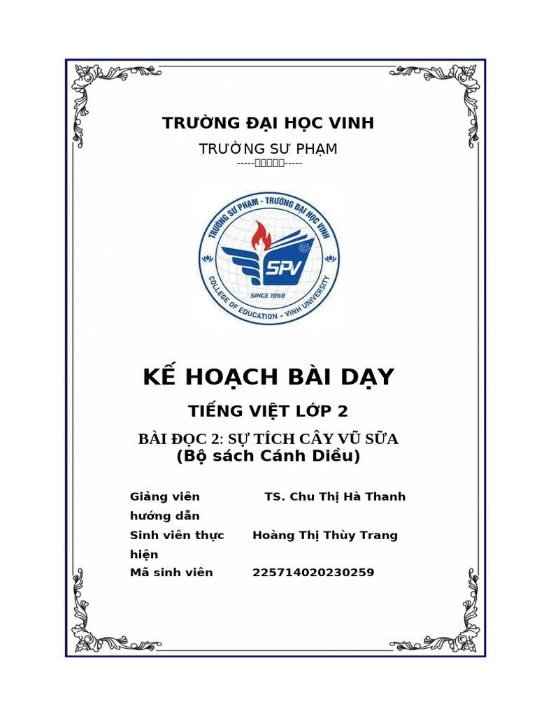 KHBD TIẾNG VIỆT | PDF