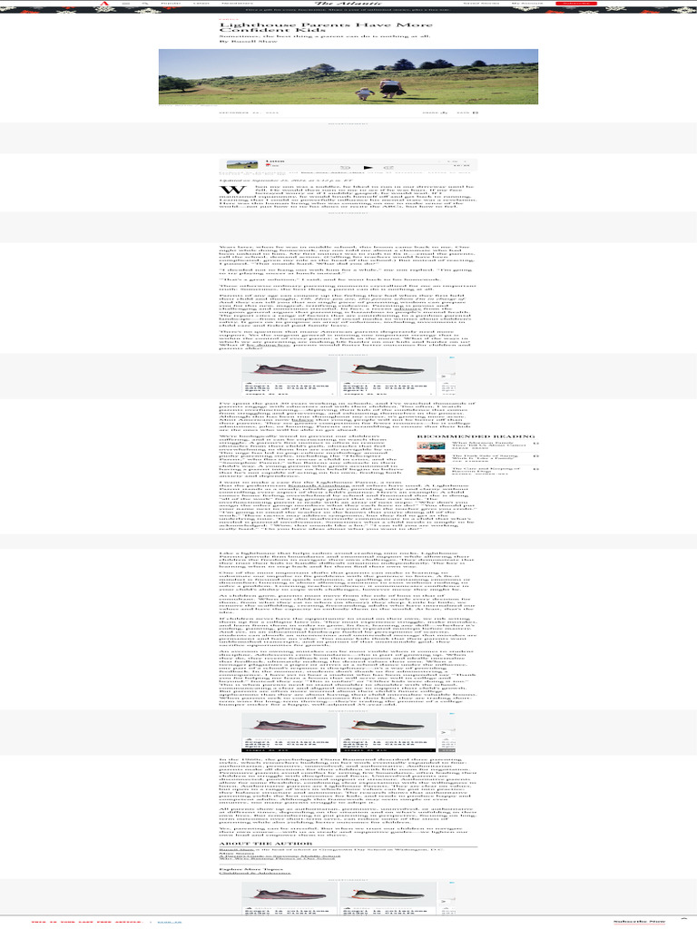 Lighthouse Parents Have More Confident Kids - The Atlantic | PDF ...