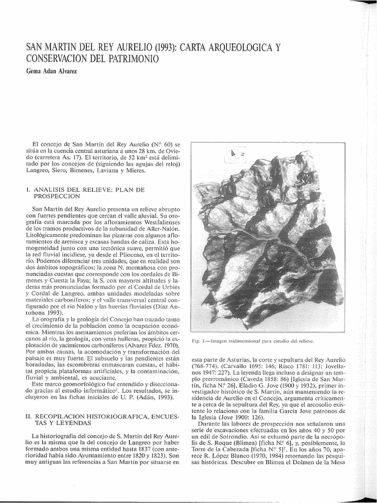 San Martín Del Rey Aurelio Excavaciones Arqueológicas Asturias 94 | PDF