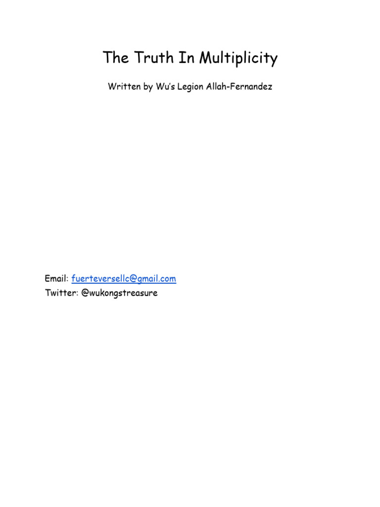 The Truth in Multiplicity | PDF