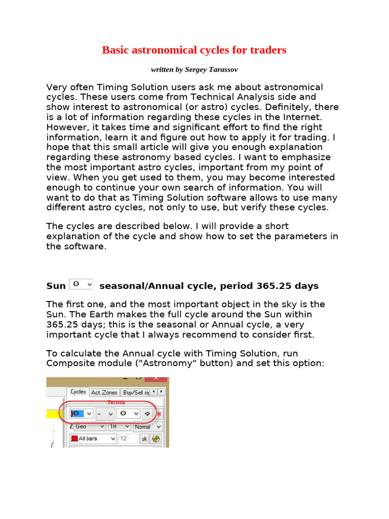 Astro Cycles for Traders | PDF | Moon | Eclipse