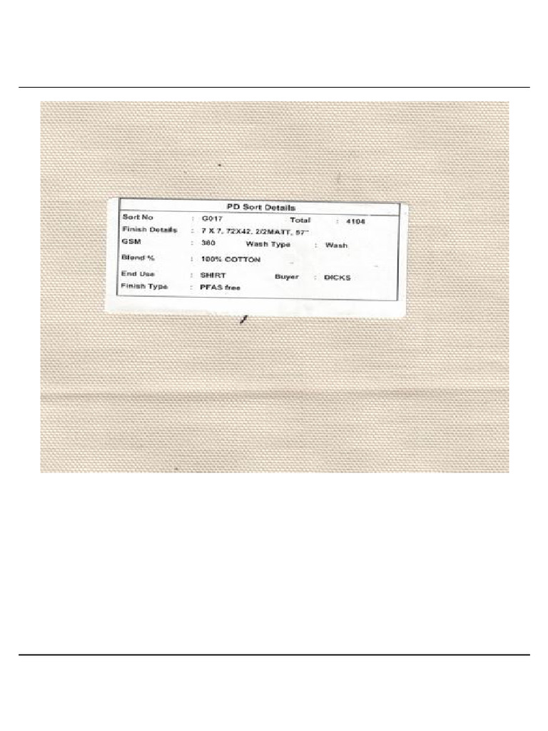 WPD Laboratory Test Report for Cotton Shirt | PDF | Textile Arts ...