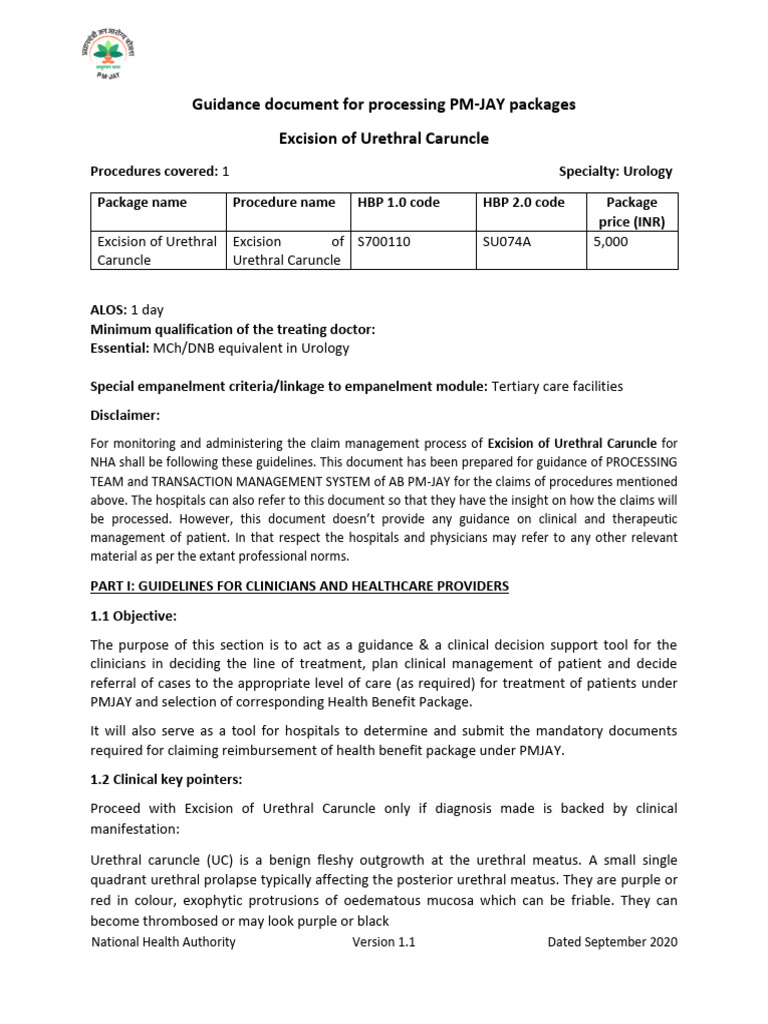 Excision of Urethral Caruncle - Medco | PDF | Surgery | Vagina