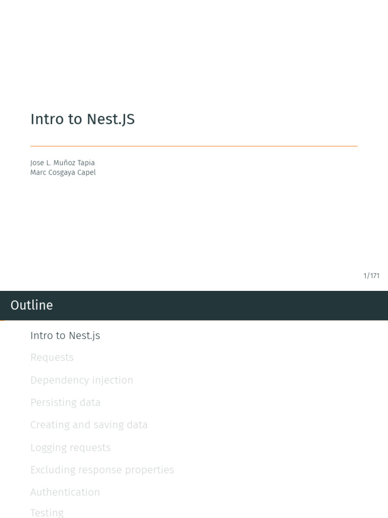 nest-slides | PDF | Command Line Interface | Java Script