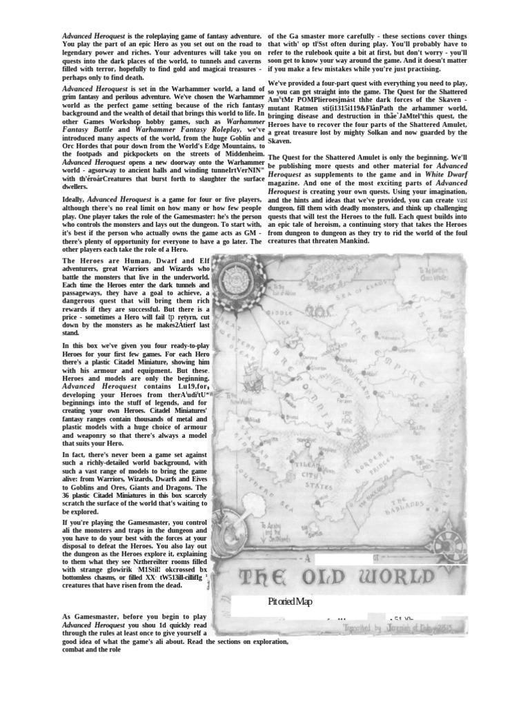 Advanced Heroquest - Rulebook - 03 | PDF | Fantasy | Role Playing Games