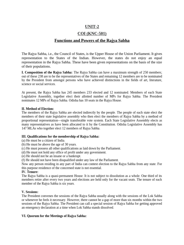 COI NOTES UNIT-2 | PDF | Pardon | Government Of India