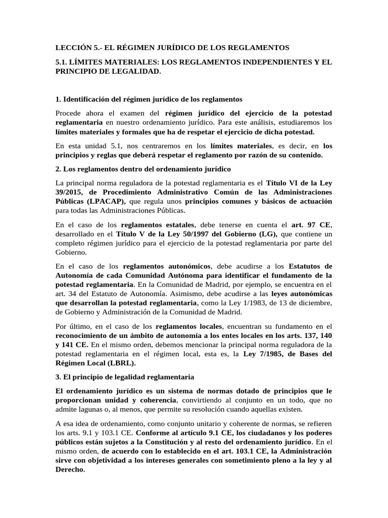 Lección 5.1 Admin | PDF | Regulación | Constitución