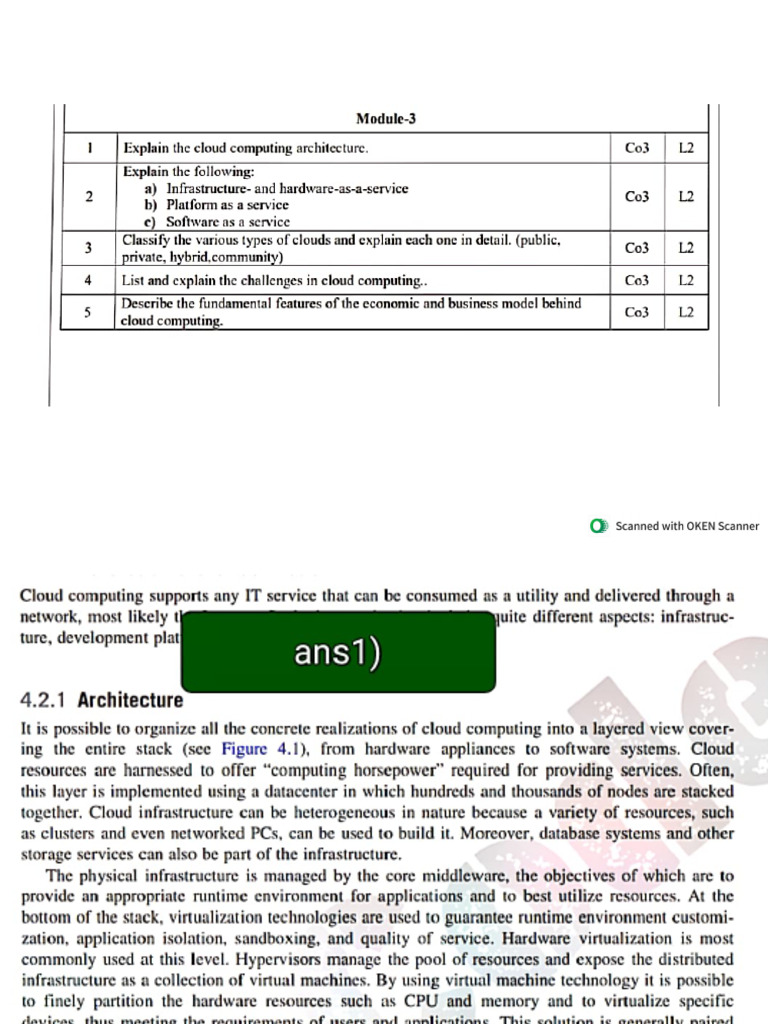 CC Assgnt 2 Mod 3 Soln | PDF