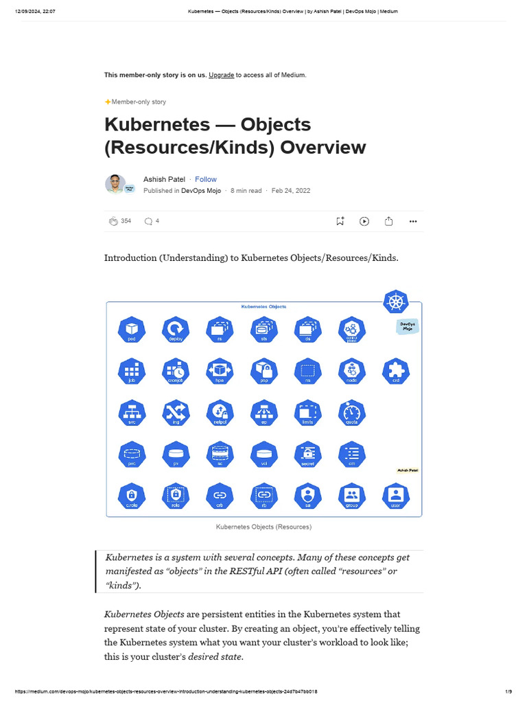 Kubernetes — Objects (Resources_Kinds) Overview _ by Ashish Patel ...