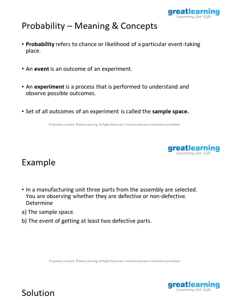 Probability Lecture Slides | PDF | Probability Distribution | Probability