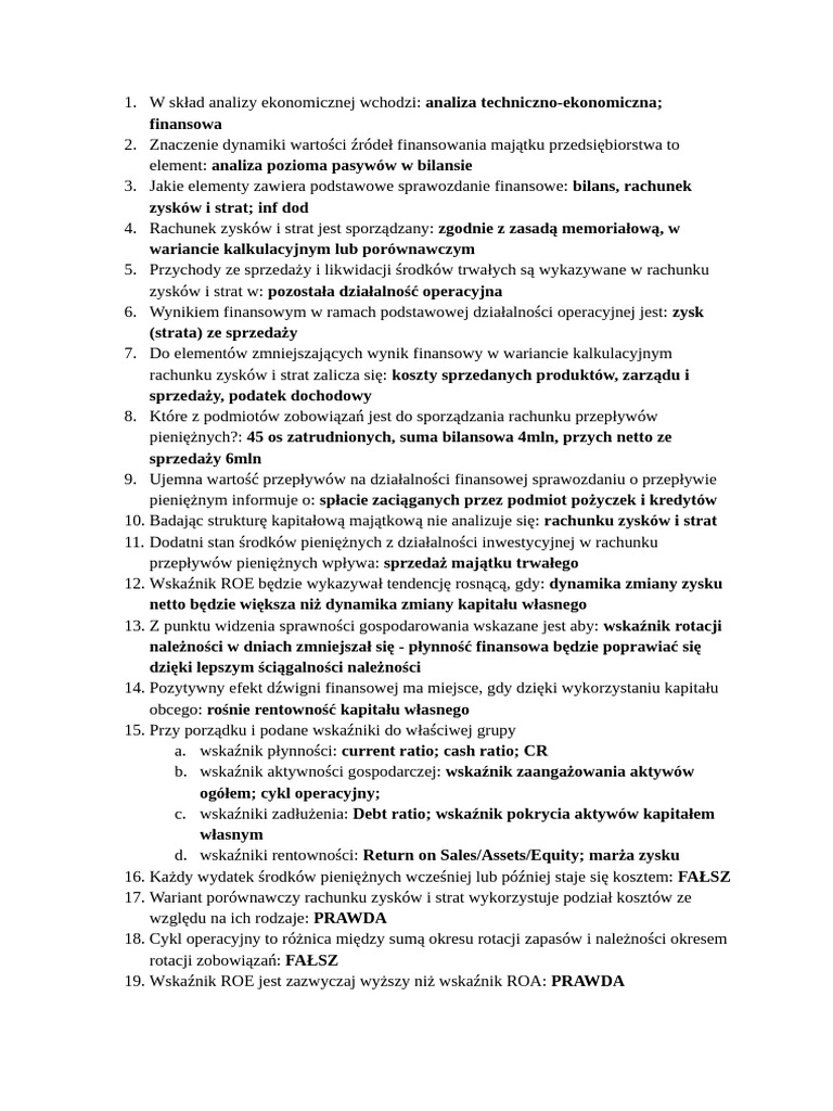 Analiza Pytania | PDF