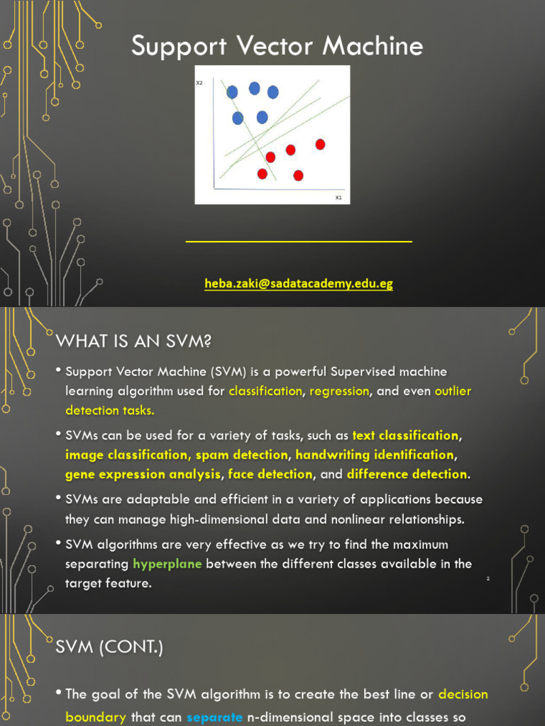 ML-Lec9-SVM | PDF | Support Vector Machine | Algorithms And Data Structures