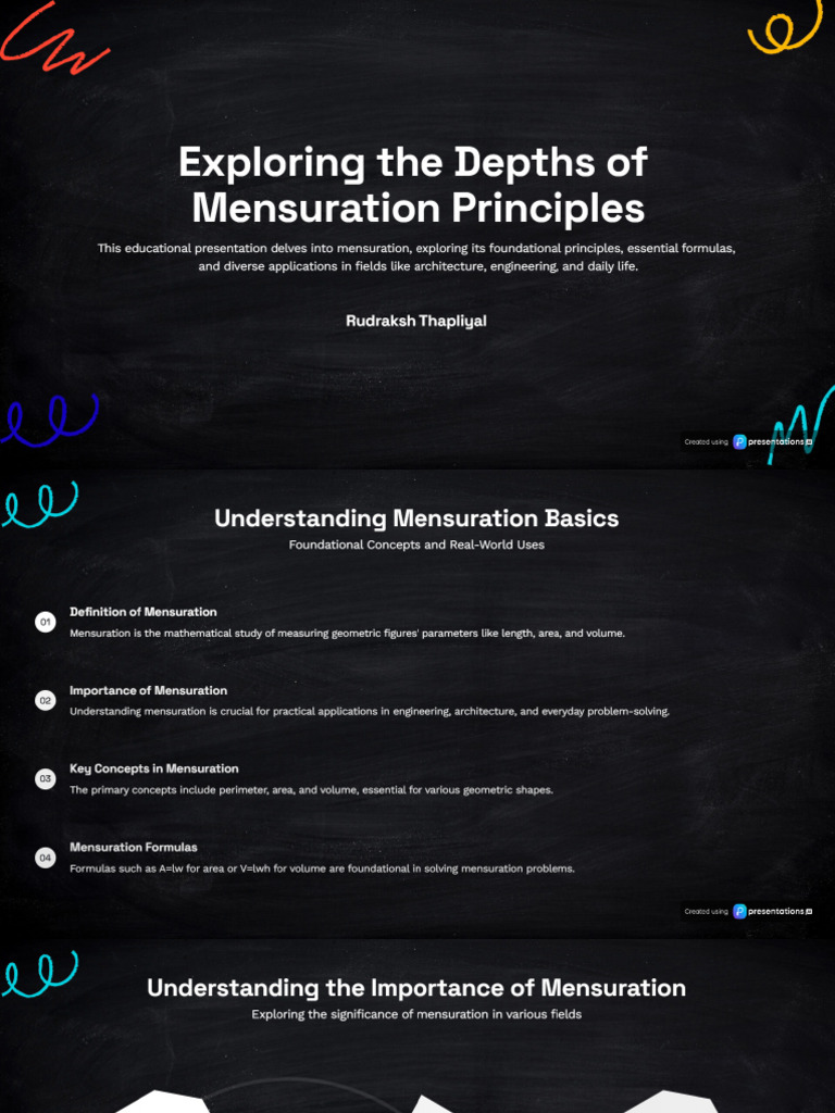 Understanding Mensuration Principles and Applications | PDF