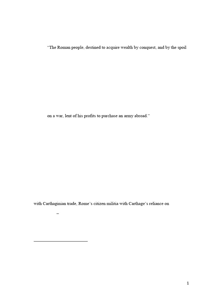 Carthage and Rome: Empire Comparisons | PDF | Punic Wars | Ancient Carthage