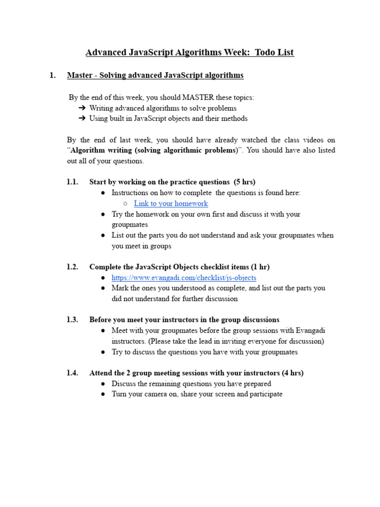 4 Todo Advanced Js Algorithms | PDF