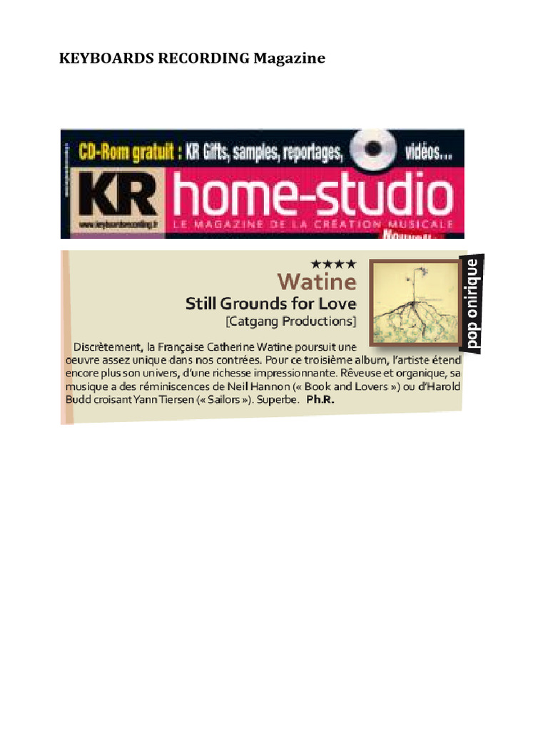 Keyboards Recording | PDF