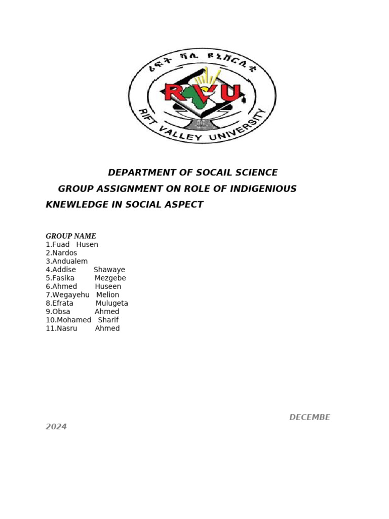 RIFT VALLEY UNIVERSITY | PDF