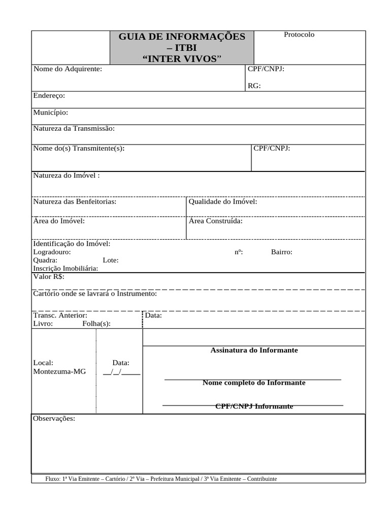 Guia Completo sobre ITBI Inter Vivos | PDF