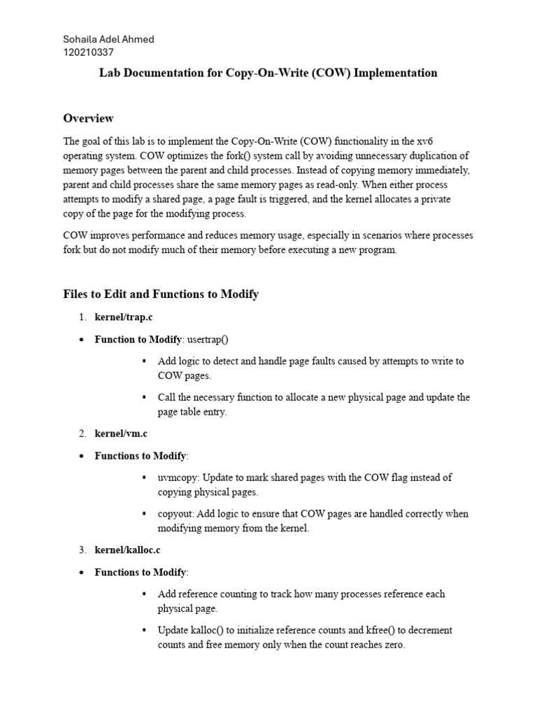 Lab Documentation For Copy - Sohaila Adel Ahmed - 120210337 | PDF ...