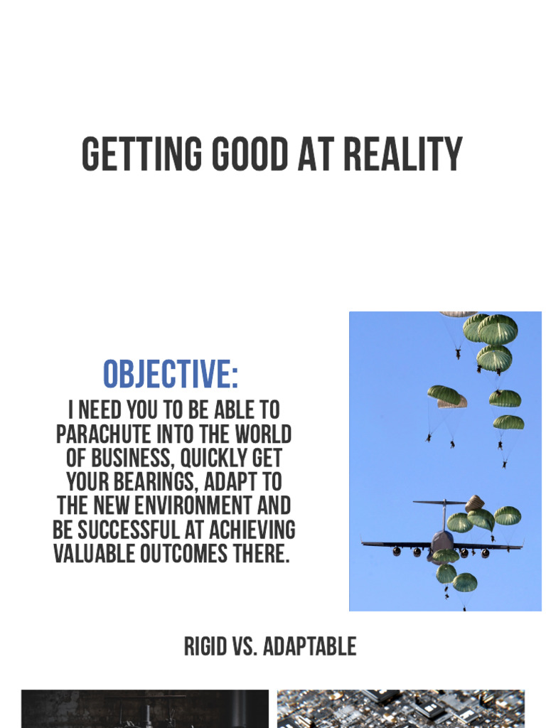 Getting Good at Reality 3 | PDF