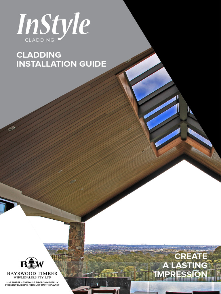 Bayswood Timber - Cladding Install Guide | PDF | Lumber | Wall