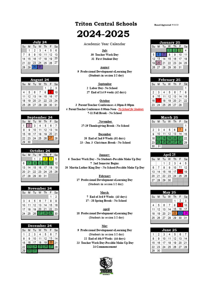 2024-2025 NWCSD School Calendar | PDF | Academia