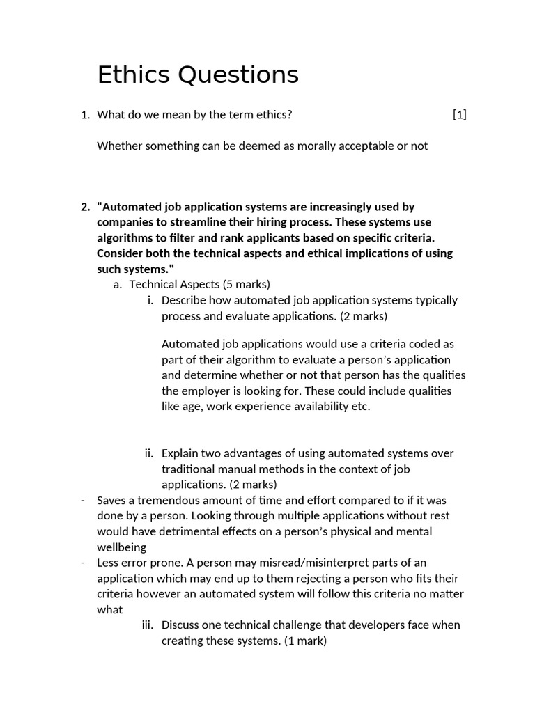 Ethics Questions 1 | PDF | Environmental Impact Assessment | Waste ...
