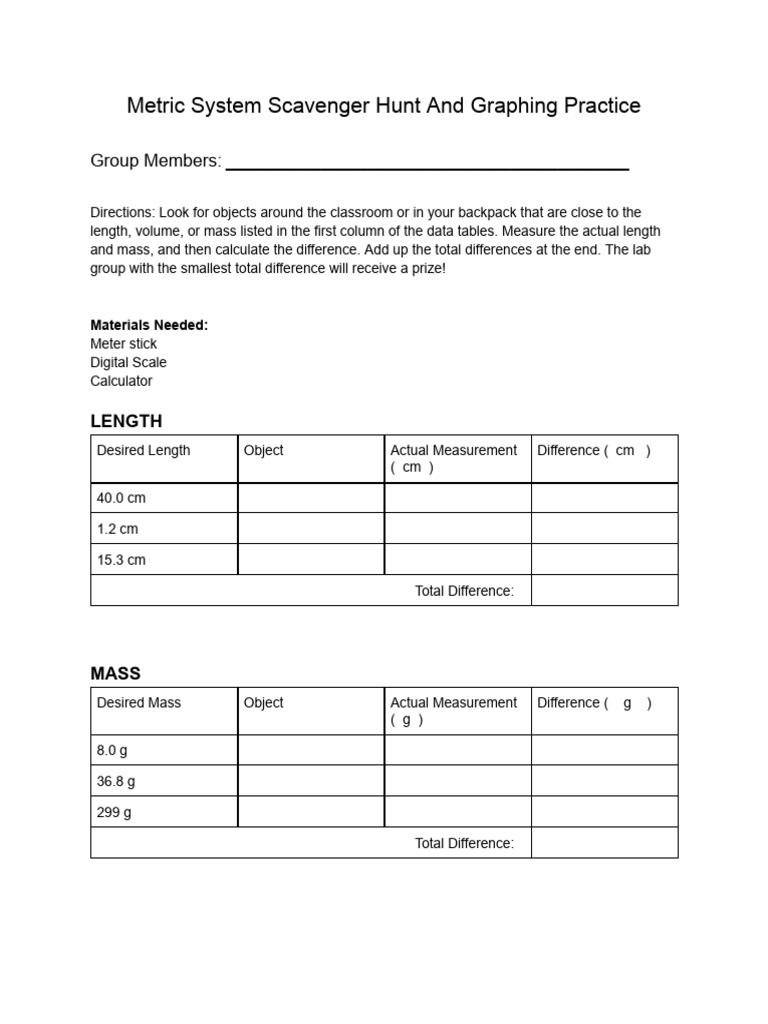 Measuring and Graphing | PDF | Cartesian Coordinate System | Dependent ...