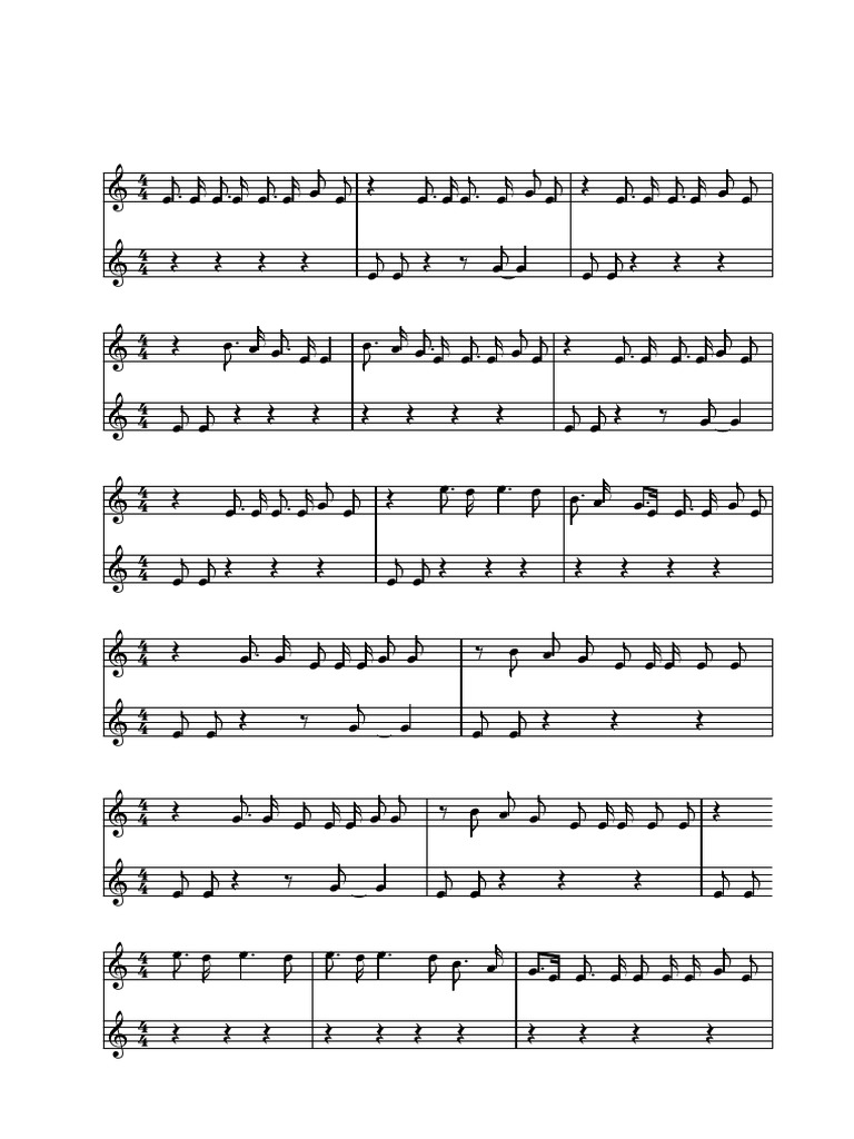 Yimba Partitur o Yimba 4 4 | PDF