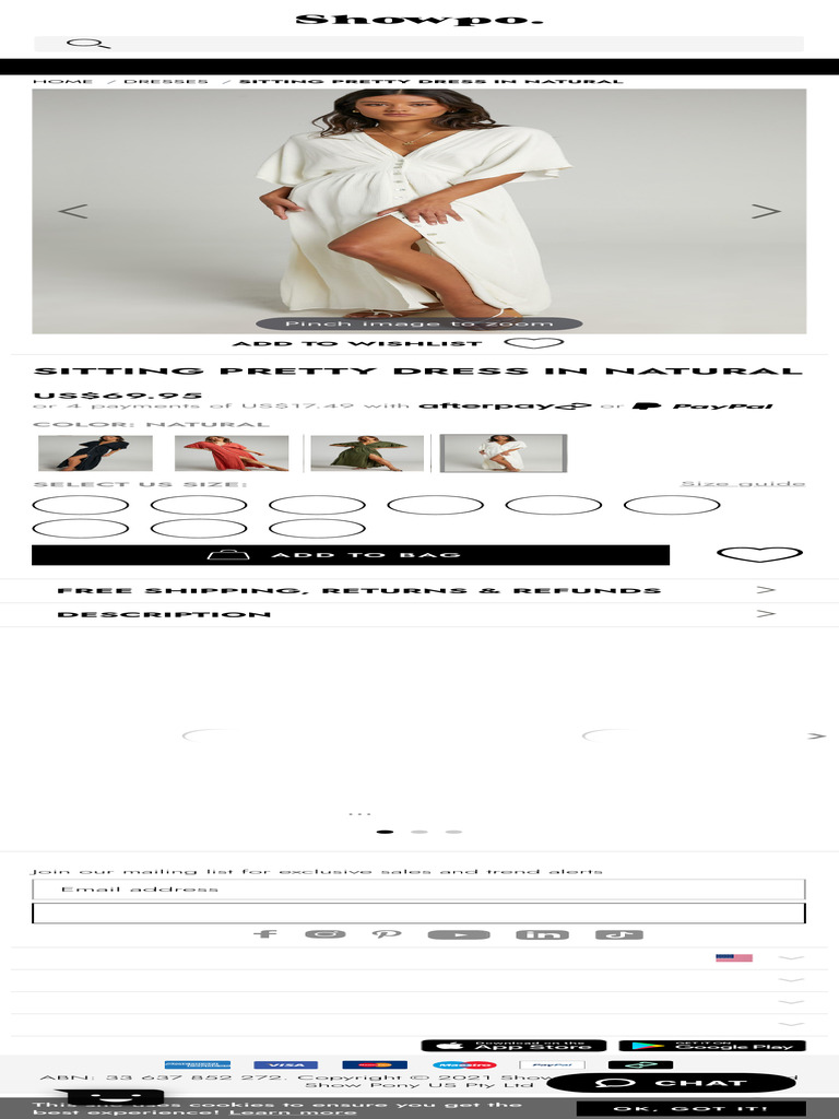 Sitting Pretty Maxi Dress in Natural Showpo | PDF