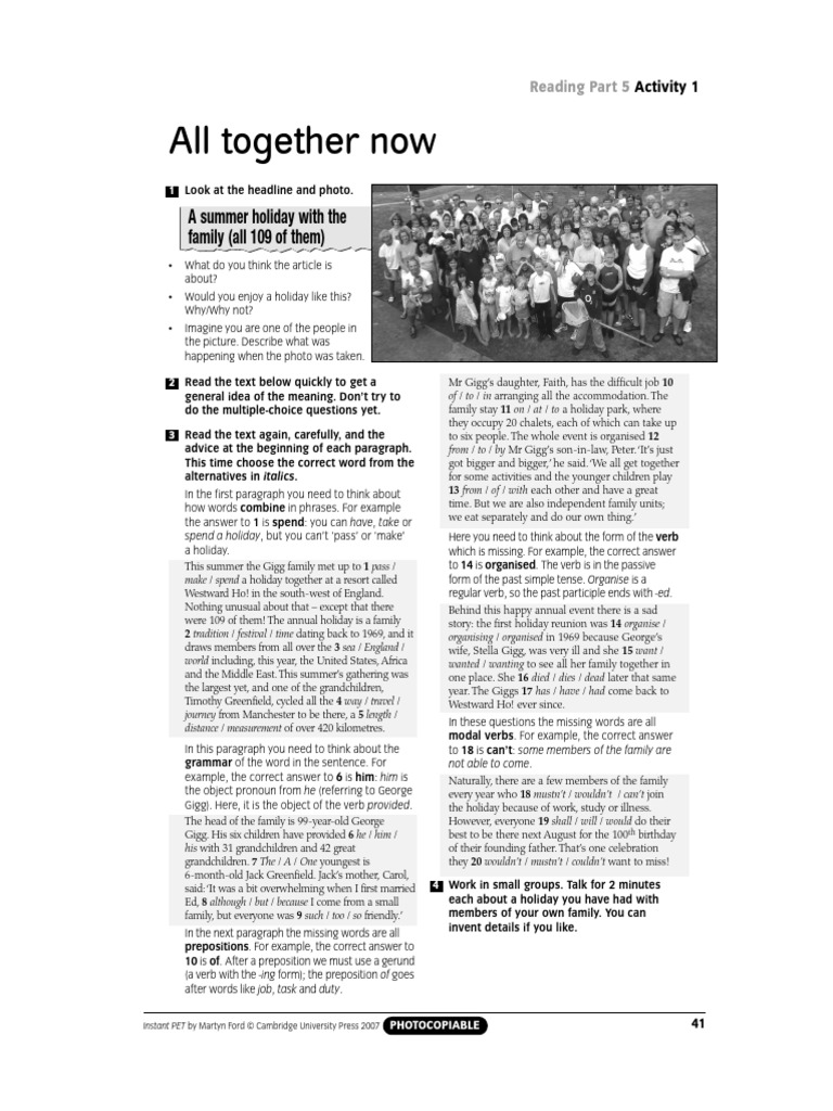 READING PART 5 | PDF | Sleep | Linguistics