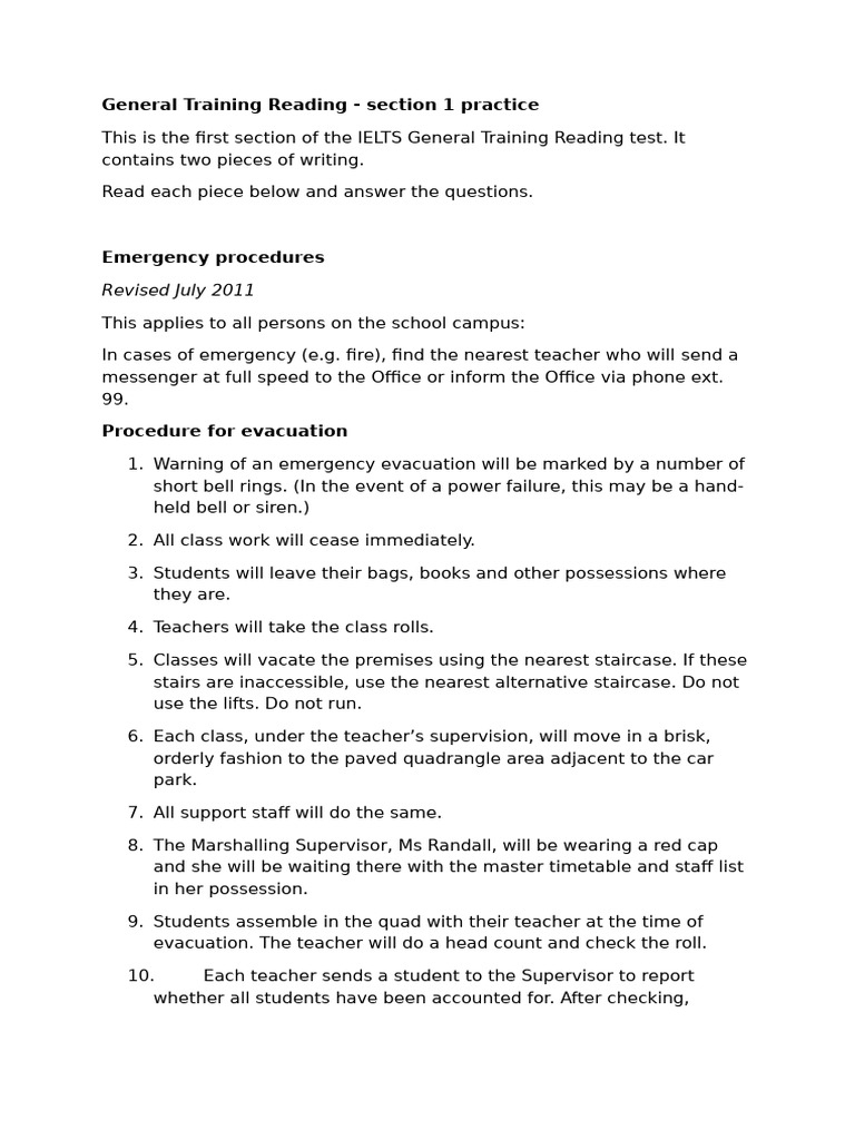 General Training Reading - DD | PDF | Employment