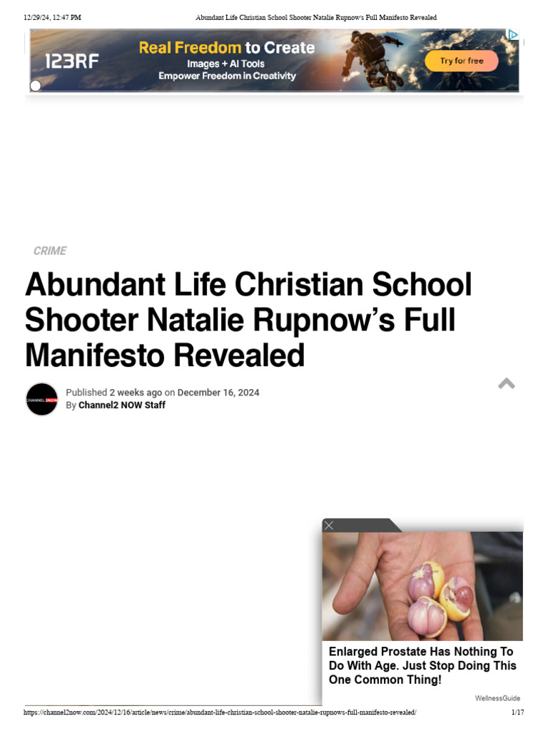 Samantha - Rupnow - Abundant Life Christian School Shooter Natalie ...