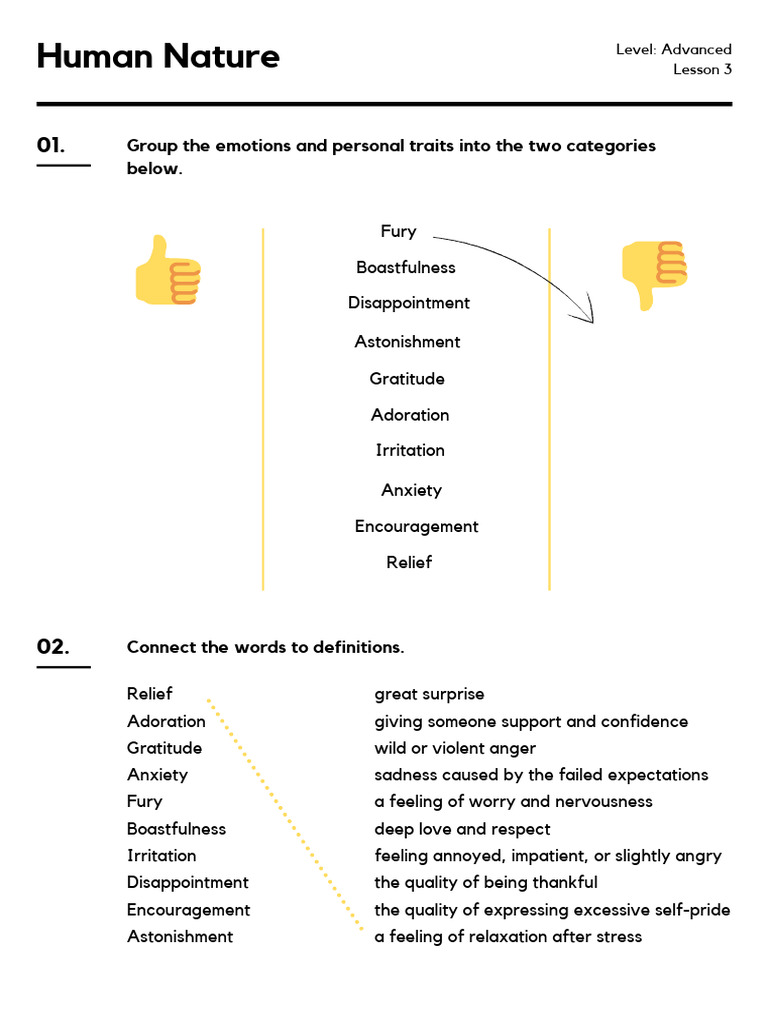 Human Nature, Part 1 | PDF | Anxiety | Feeling