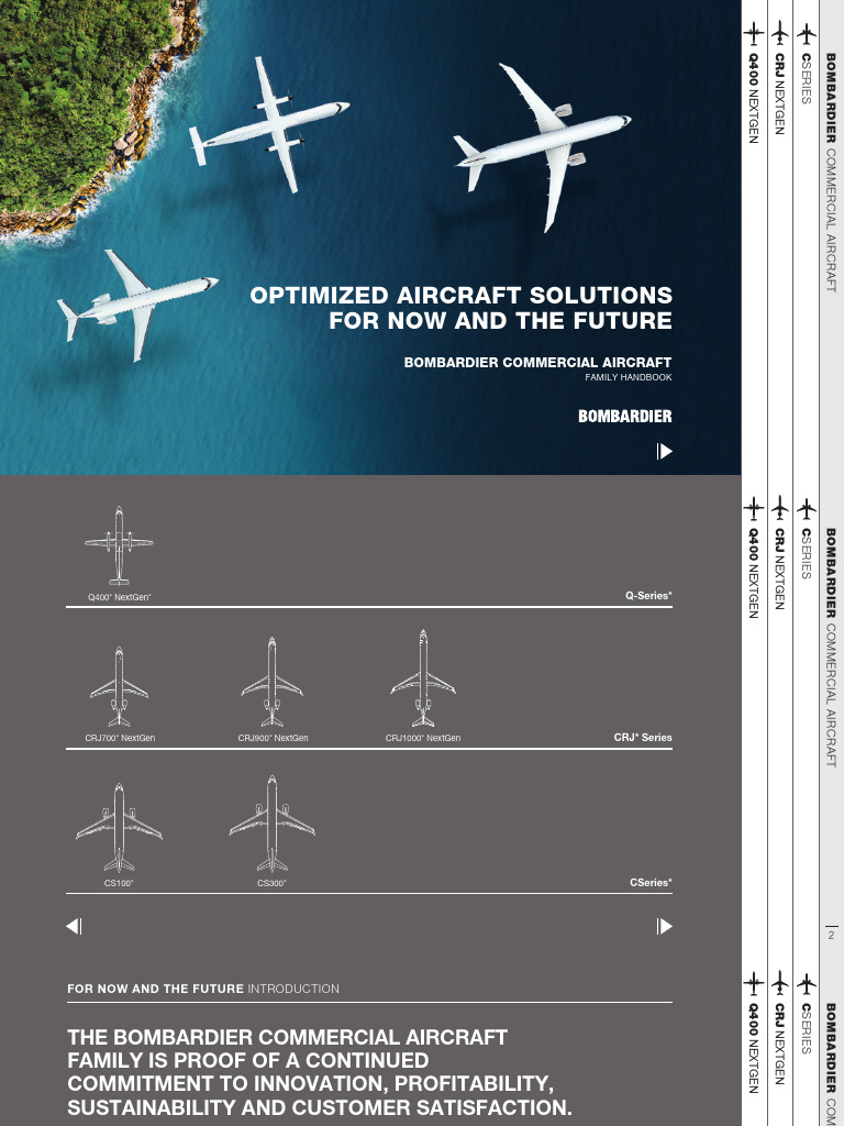 Bombardier Aircraft Handbook: CRJ, Q400, CSeries | PDF | Airliner ...