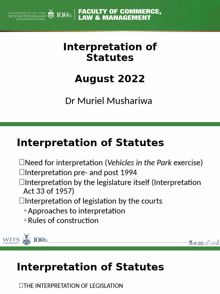 2022 Interpretation of Statutes | PDF | Statutory Interpretation ...