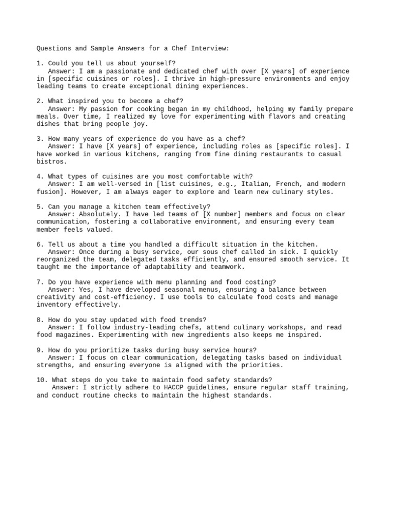 Chef Interview Questions and Answers | PDF