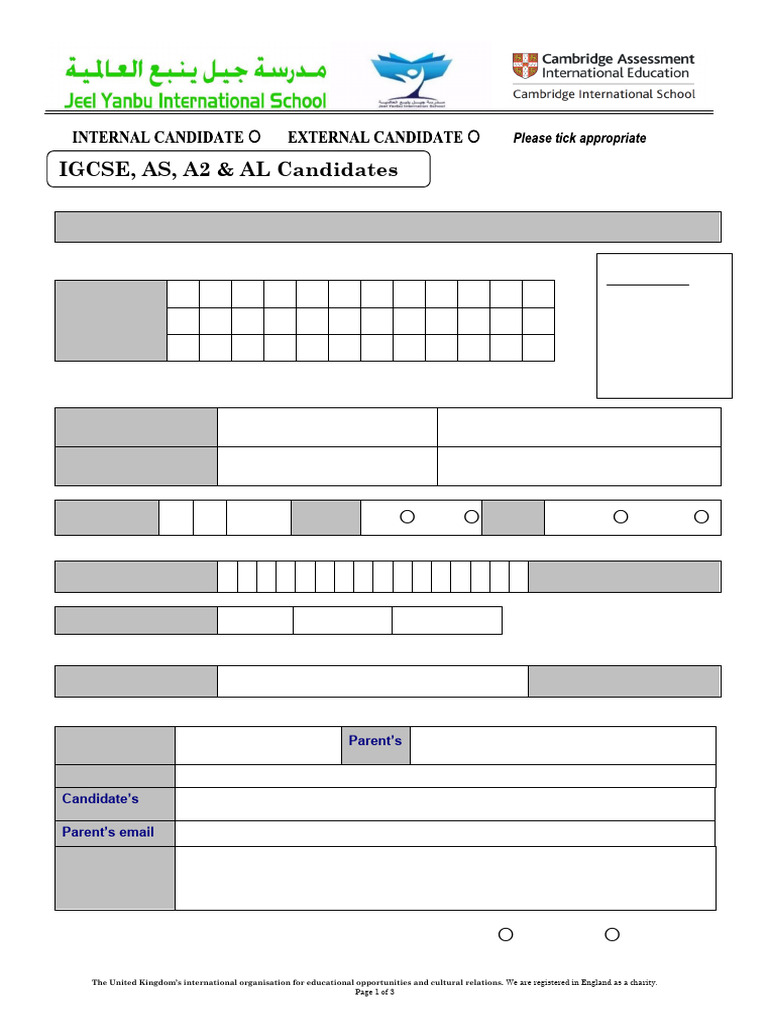 CIE Registration Form May-June 2025 | PDF | Passport