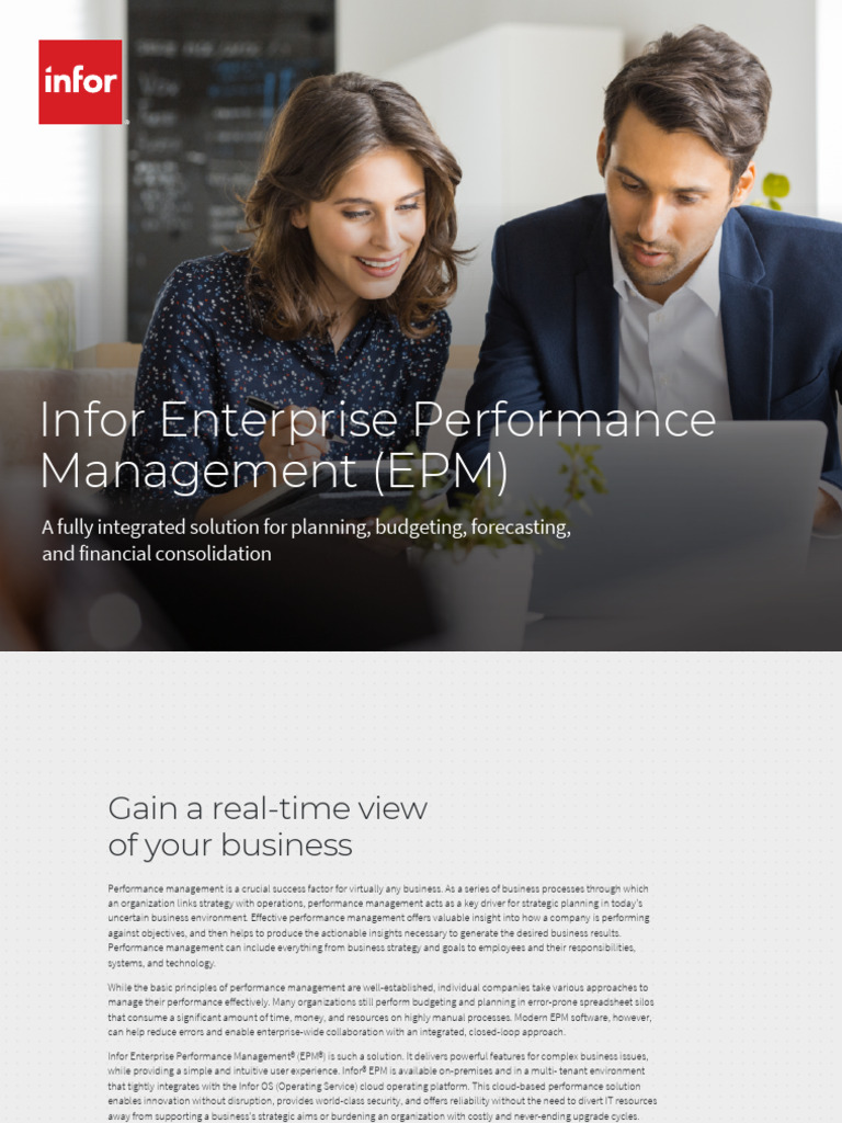 infor epm | PDF | Analytics | Enterprise Resource Planning