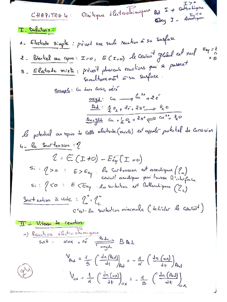 Chapitre4 électrochimie L3 | PDF