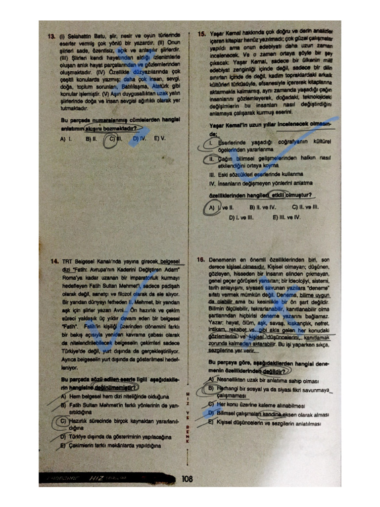 Hız Ve Renk: Paragraf | PDF