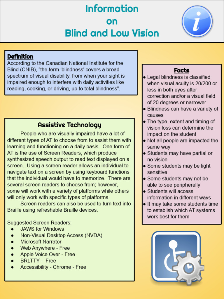 Information Sheet for Teaching Blind Students | PDF