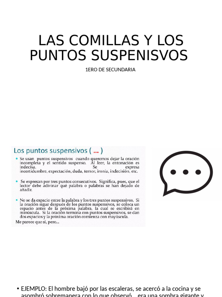 Uso de Comillas y Puntos Suspensivos | PDF