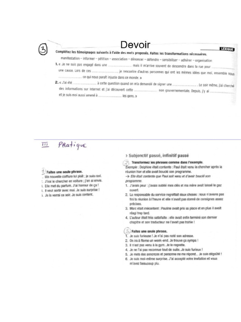 Devoirs | PDF