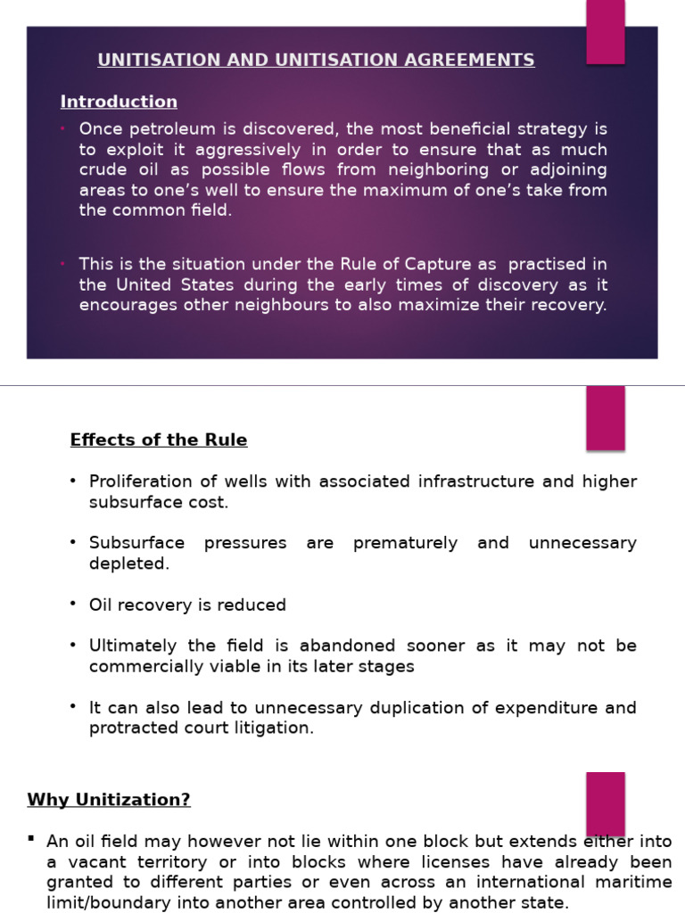8.unitisation and Unitisation Agreements 2024 | PDF | Petroleum ...