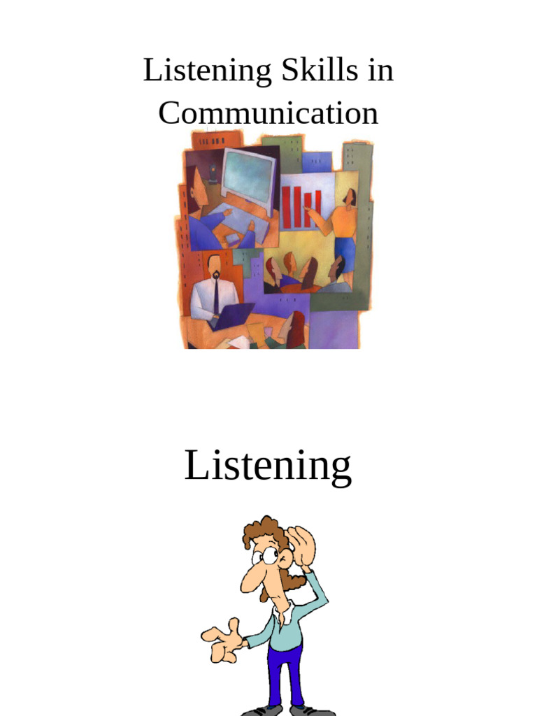 Effective Listening Skills in Communication | PDF | Communication ...
