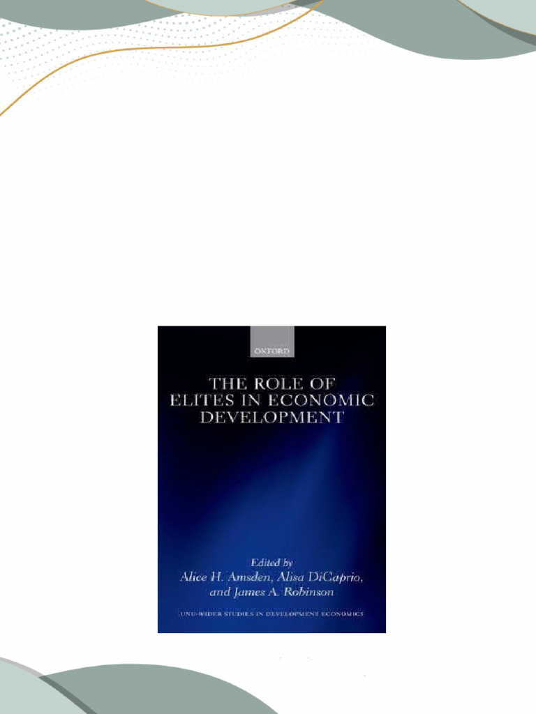 Where can buy The Role of Elites in Economic Development Alice H ...